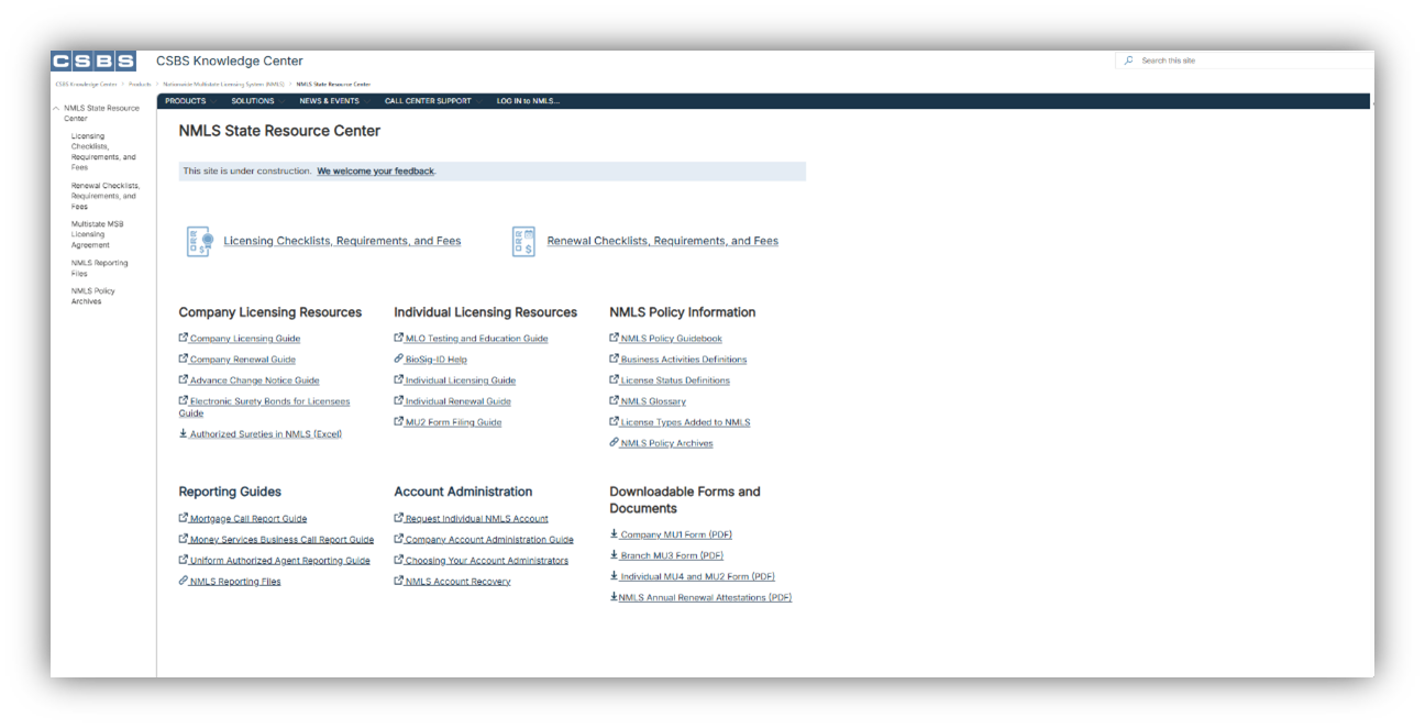 Coming Sept. 20: The New NMLS Resource Center | CSBS